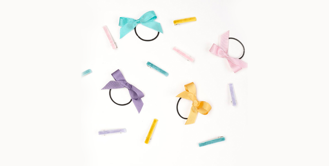 Lazos bonitos para el pelo hechos con cintas - Manubens
